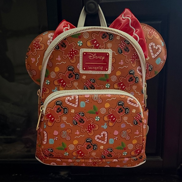 Loungefly | Accessories | Loungefly Disney Gingerbread Backpack Brown ...